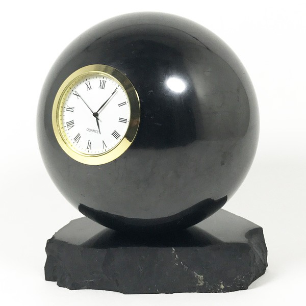 ᐈShungite Sphere 100 mm with clock - 100% Quality Guarantee store ...
