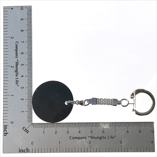 Shungite keychain "Circle" - Authentic Guarantee store.shungite.com